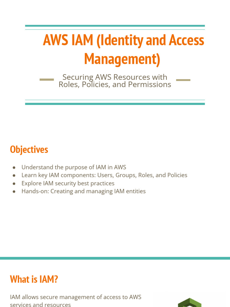 AWS IAM (Identity and Access Management) | PDF | Amazon Web Services ...