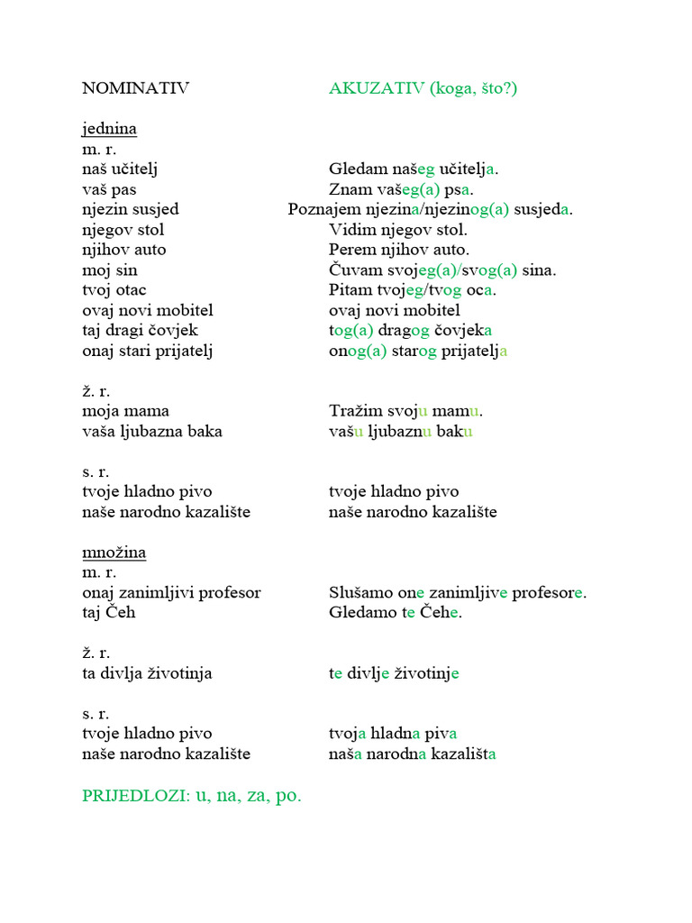 AKUZATIV | PDF