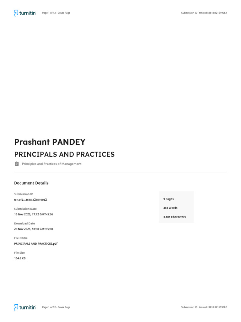 Management Principles and Practices Guide | PDF | Corporate Social ...