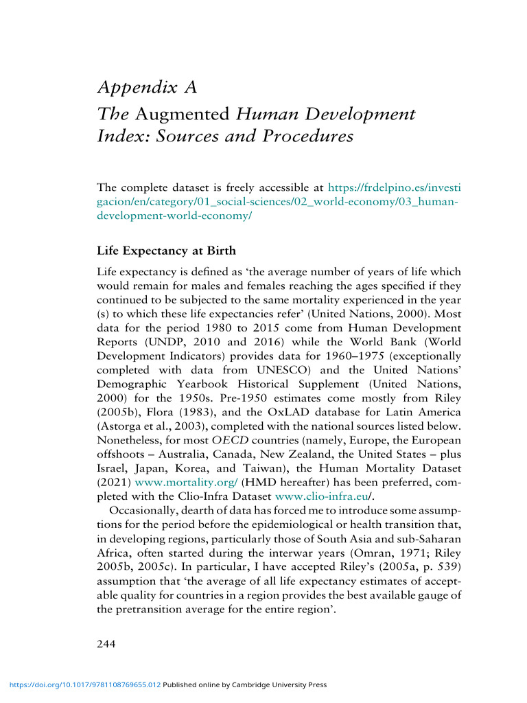 Augmented Human Development Index Methods | PDF | Africa | Southern Africa