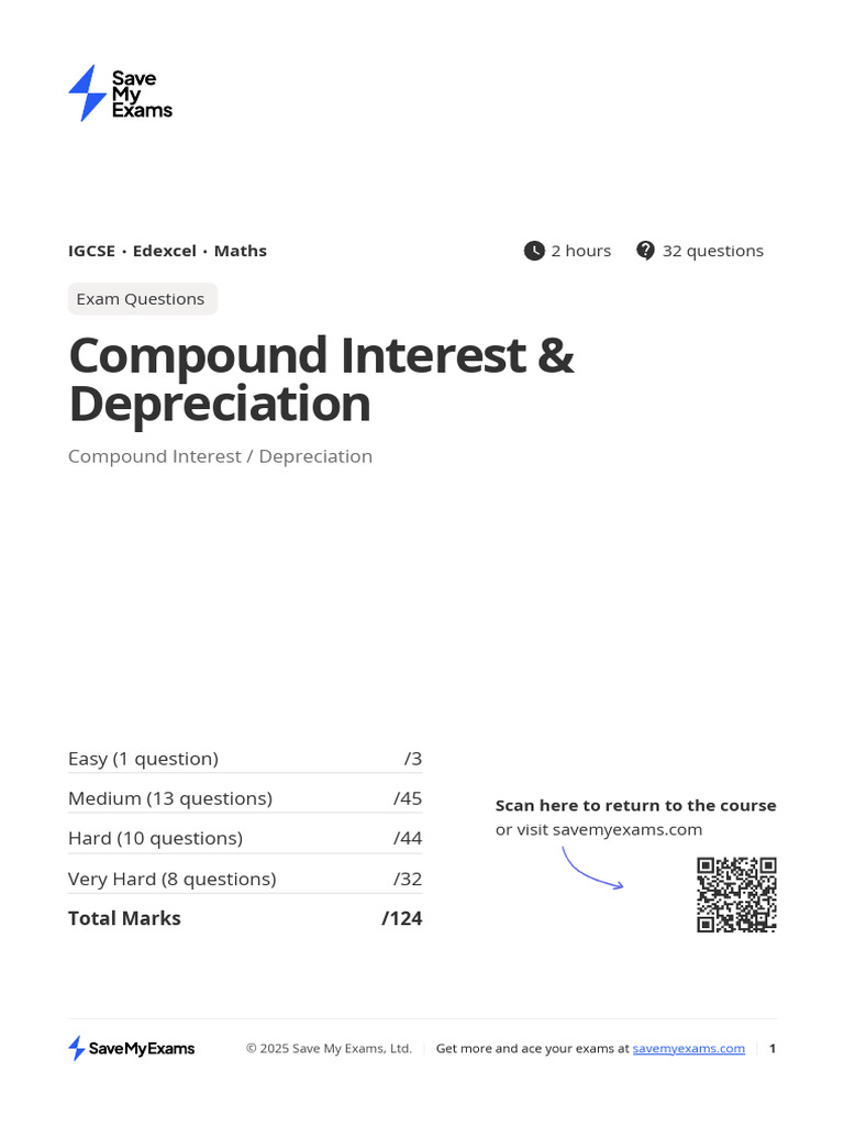 Compound Interest and Depreciation PPNDPHBCPRWPBJJN | PDF | Interest ...