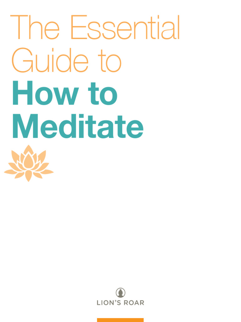 Essential Guide to Meditation Techniques | PDF | Mindfulness | Meditation