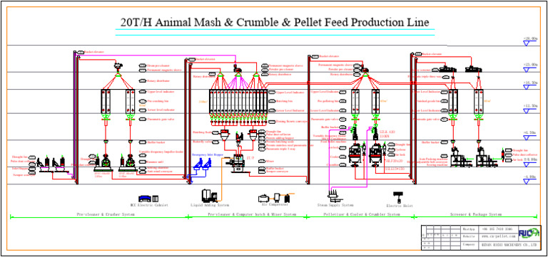 RICHI - 568180 $, Flow Chart 20T (10+10) Animal Feed Line, Blanche ...