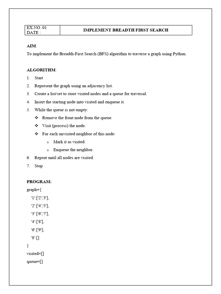 aiml_ex | PDF | Computational Problems | Graph Theory