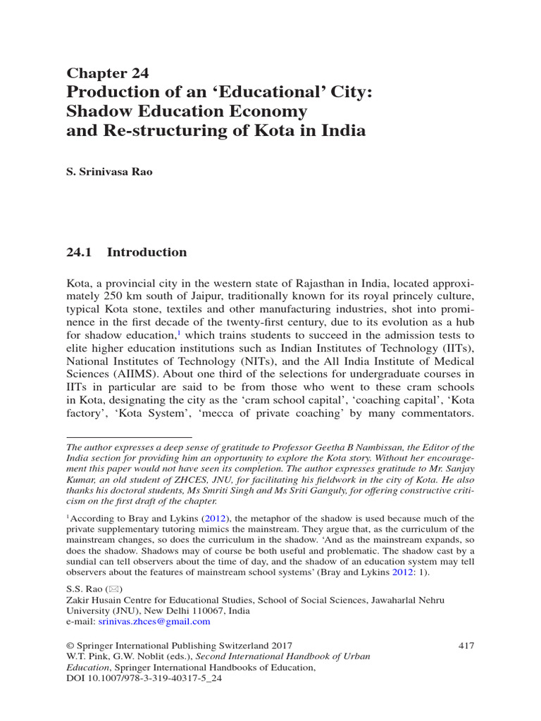 Production of an ‘Educational’ City | PDF | City | Neoliberalism