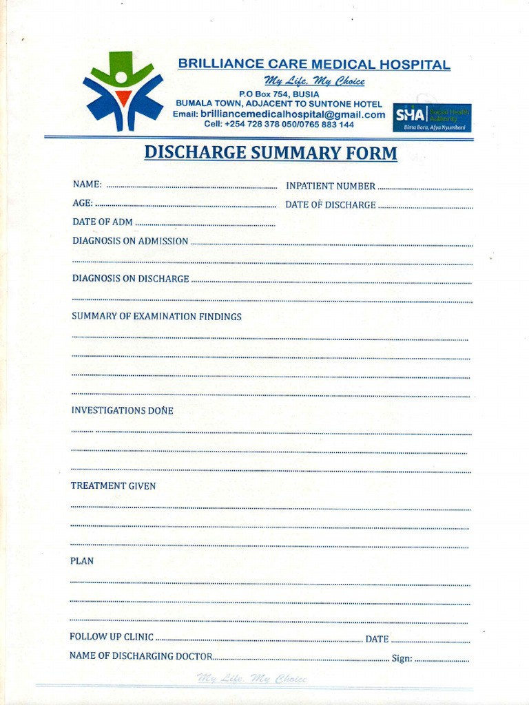 Inpatient Pre-Authorization Claim Form | PDF | Medical Diagnosis | Hospital