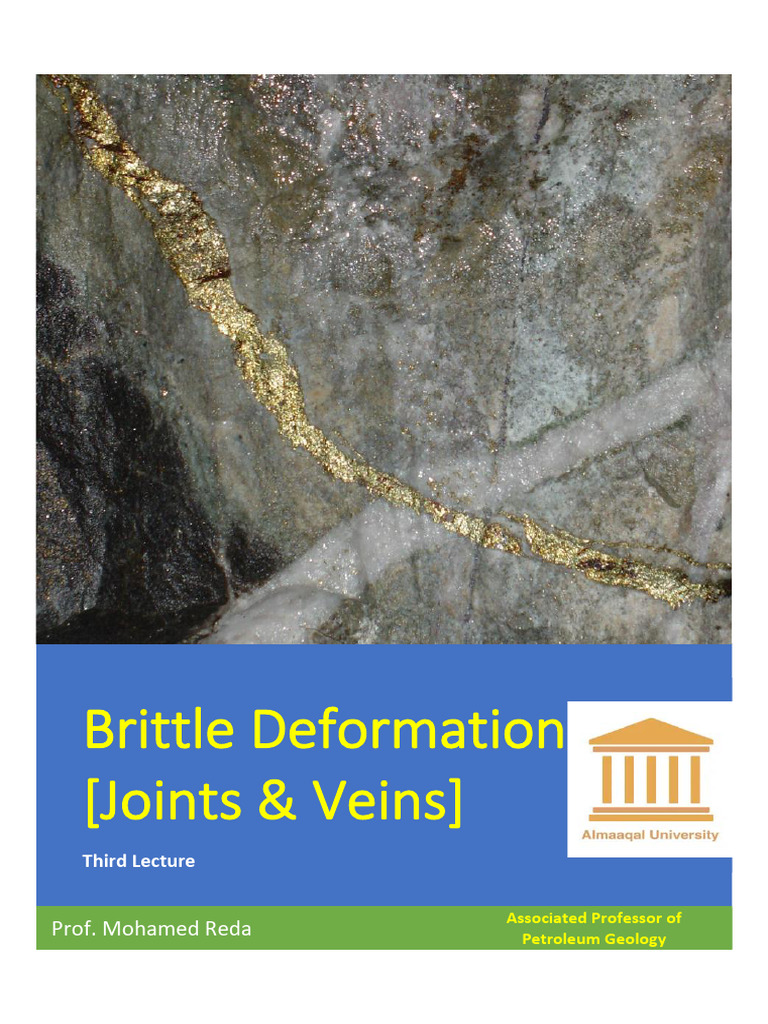 Brittle Deformation (Joints & Veins) : Prof. Mohamed Reda | PDF