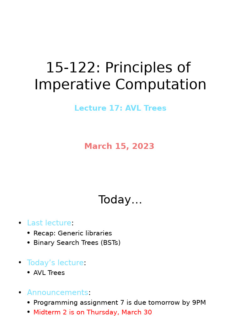 Avl Tree Slide Download Free in PDF and Avl Tree Slide | PDF | Algorithms And Data Structures ...