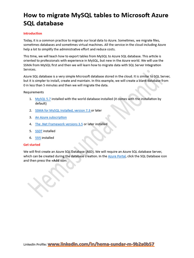 How to Migrate MySQL Tables to Microsoft 1755623036 | PDF | Databases | My Sql
