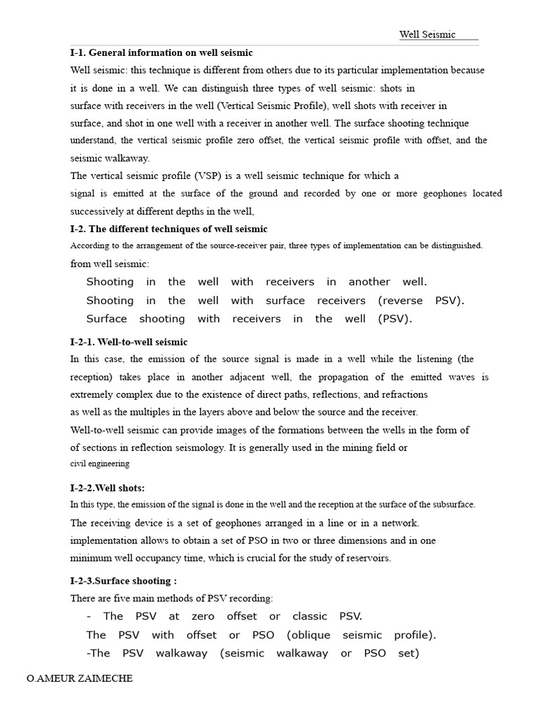 Well Seismic Summary | PDF | Seismology | Reflection Seismology