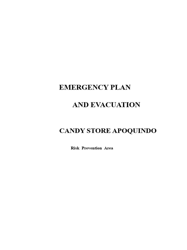 Candy Store Emergency Evacuation Plan | PDF | Emergency | Emergency ...
