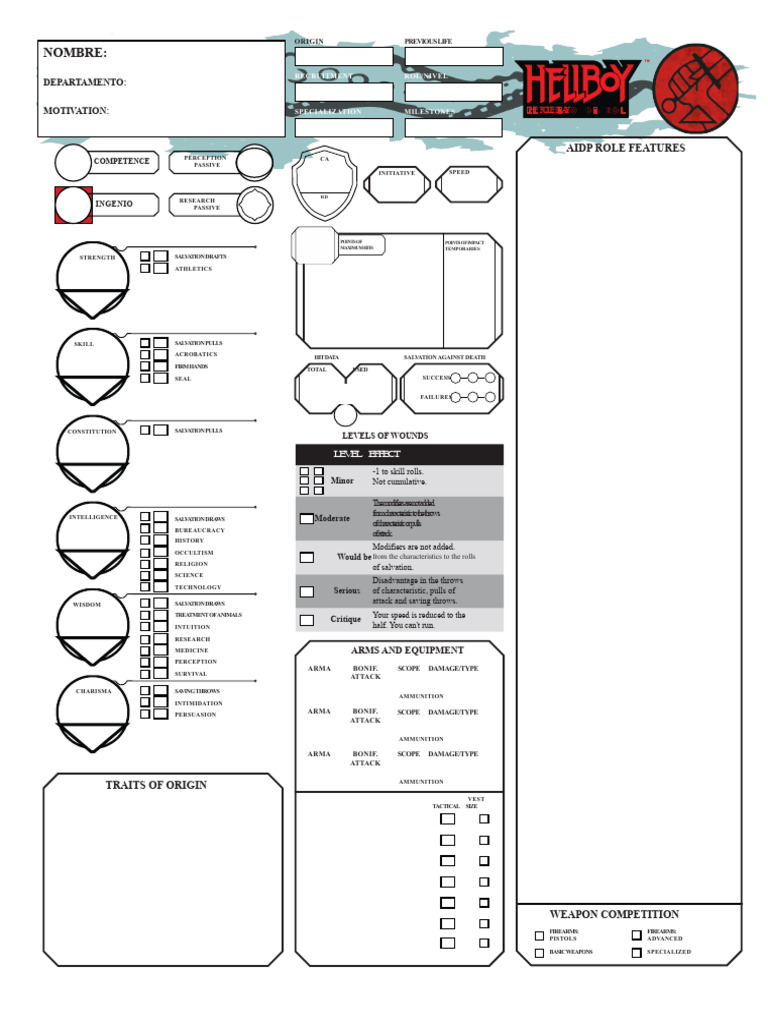 Character Sheets | PDF | Ballistics | Projectile Weapons