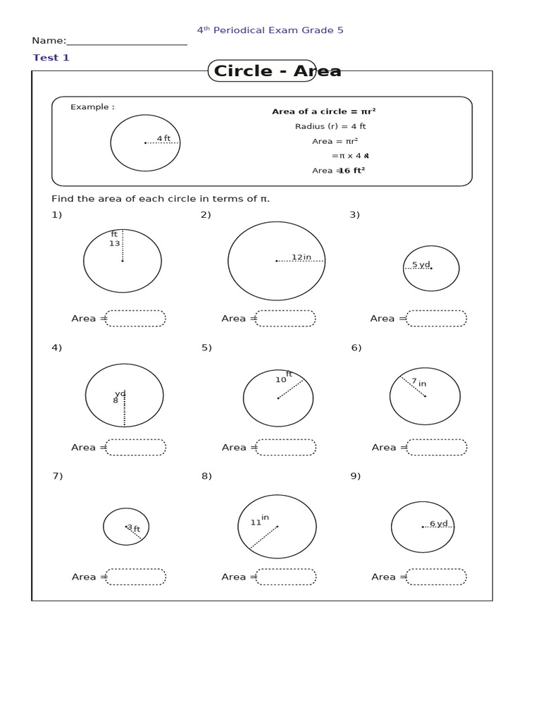 4th Periodical Exam Test 1 | PDF