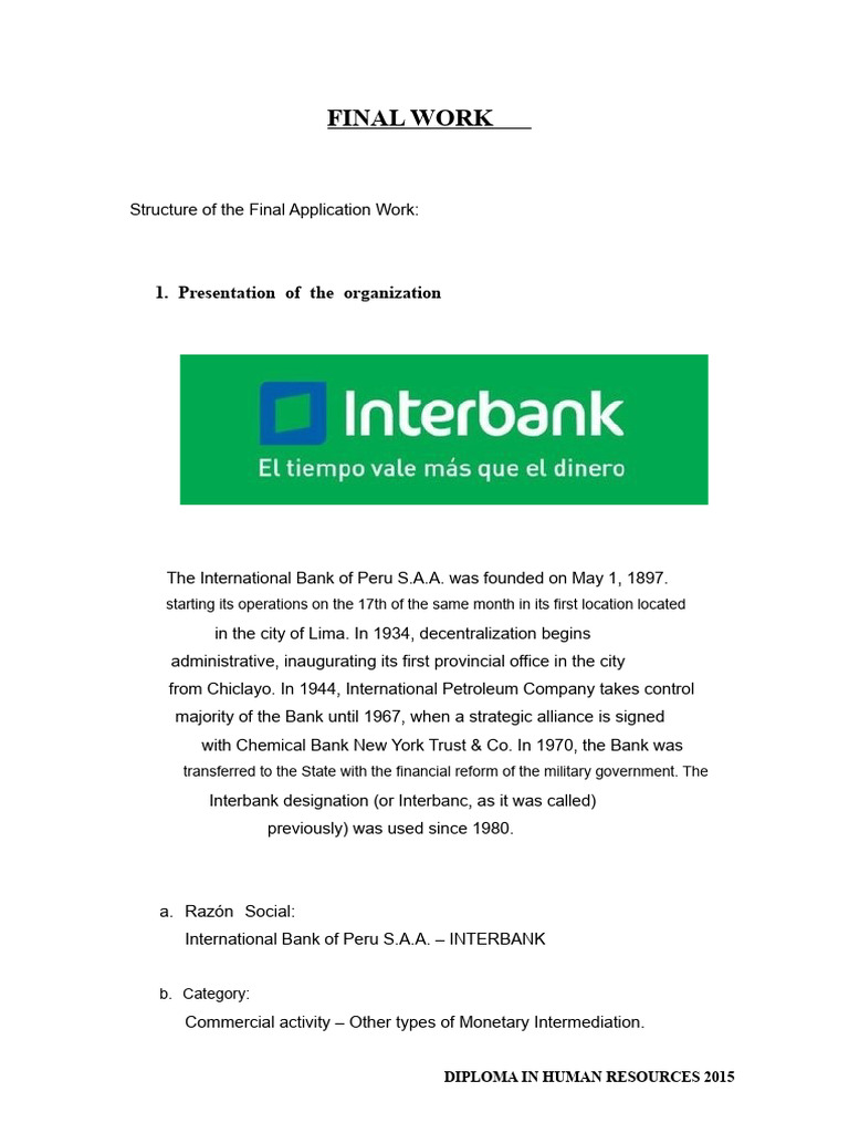 Interbank Mission Vision Description | PDF | Banks | Strategic Planning