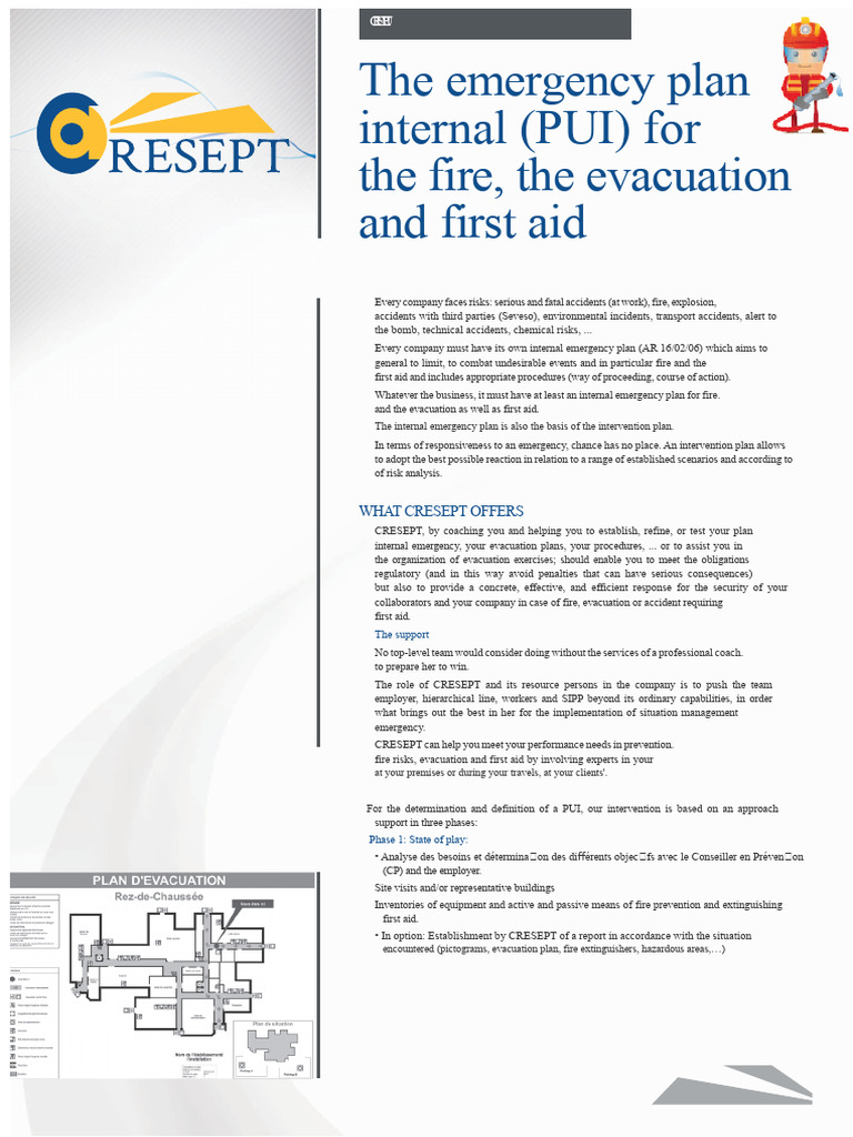 The Emergency Plan Internal (PUI) For The Fire, The Evacuation and ...