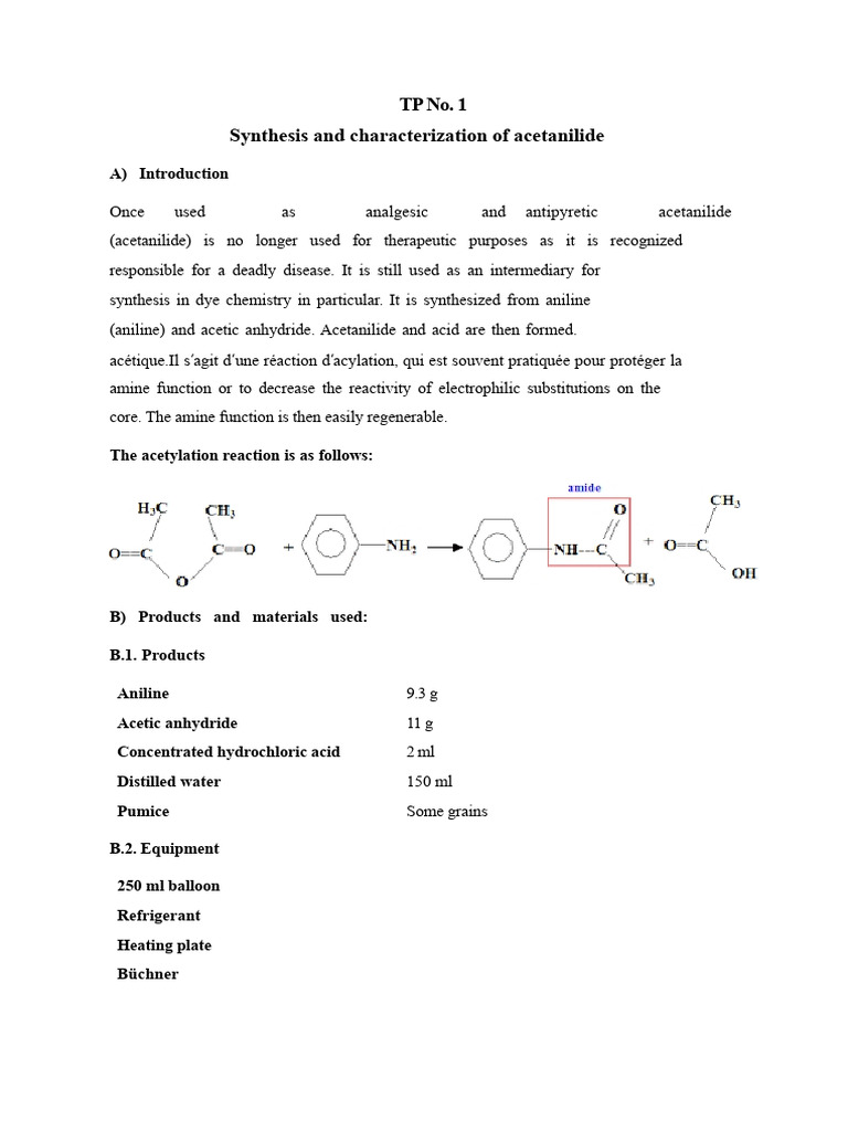 Organic Chemistry Lab 1 | PDF