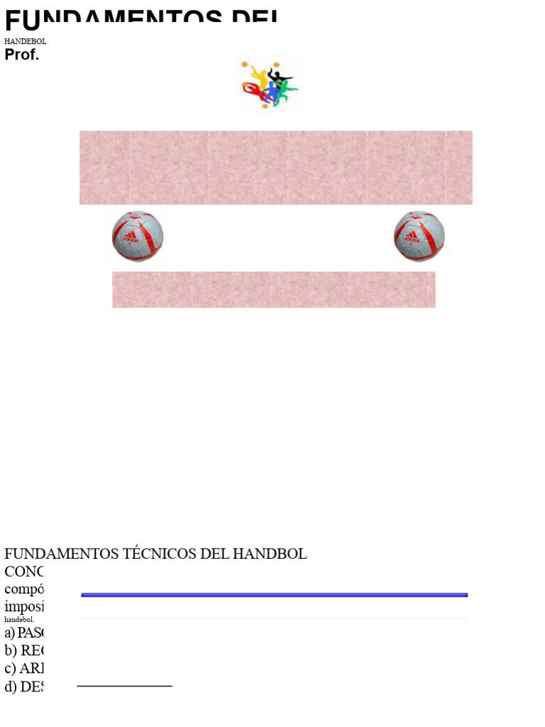 HANDBOL - Fundamentos Del Handbol PDF | PDF