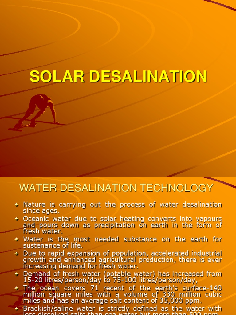 Solar Desalination Techniques Explained | PDF | Desalination | Solar Energy