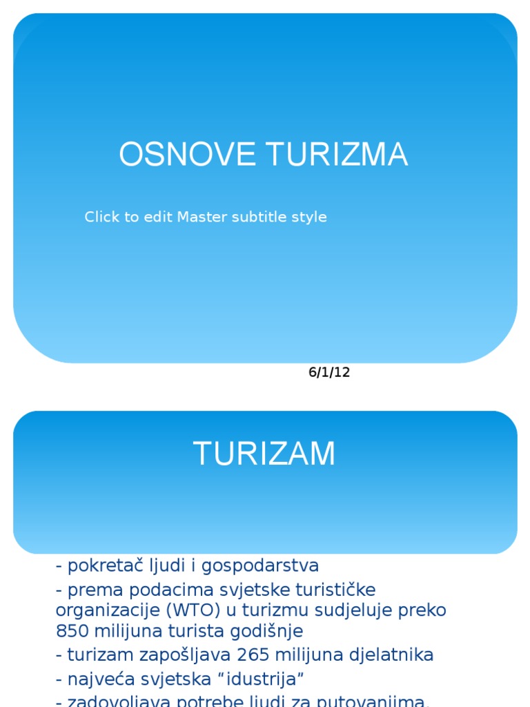 Osnove Turizma | PDF