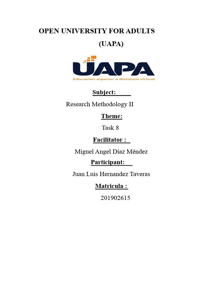 Research Methodology II. Task 8 | PDF | Survey Methodology | Questionnaire