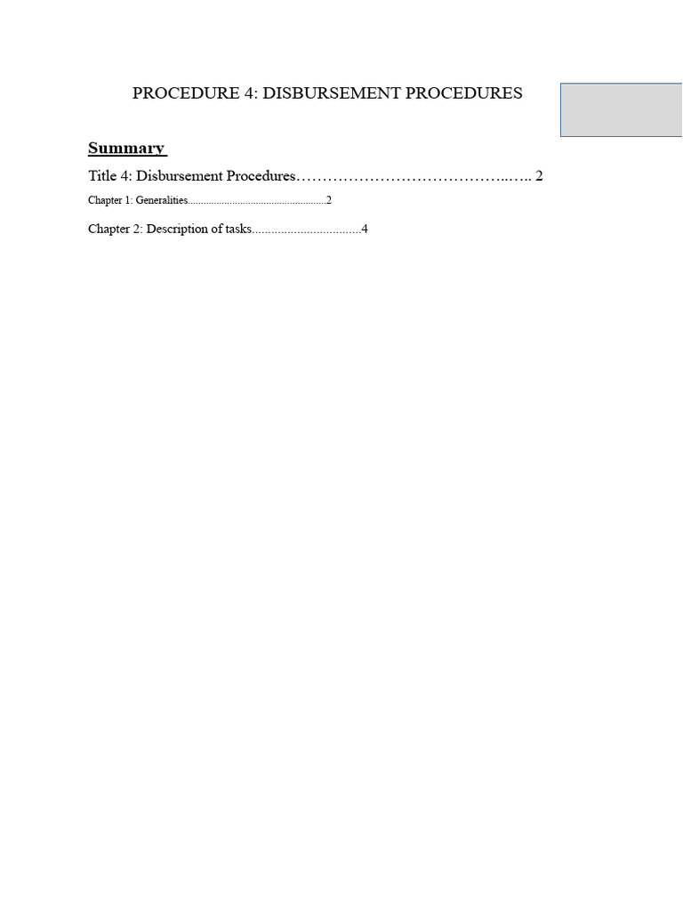 Disbursement Procedures Overview | PDF | Expense | Invoice