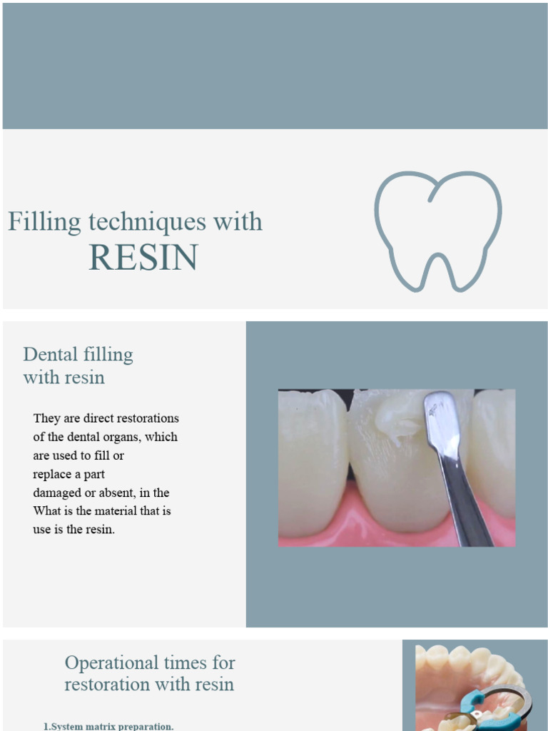 Resin-Based Filling Techniques | PDF | Dental Composite | Dentistry ...