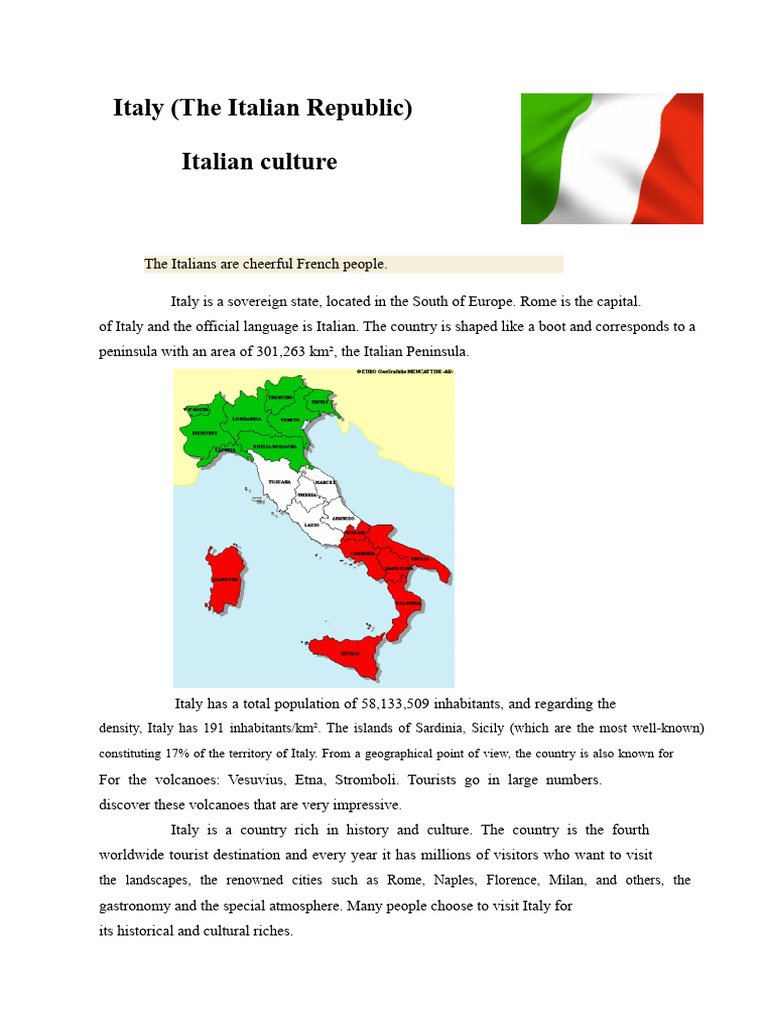 Italy - Italian Culture | PDF | Italy | Italian Cuisine
