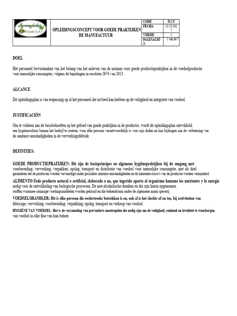Opleidingsplan BPM | PDF