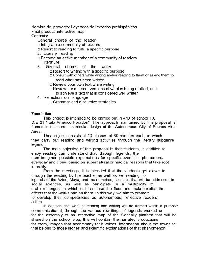 Legend Project 4th Grade | PDF | Legends | Literacy