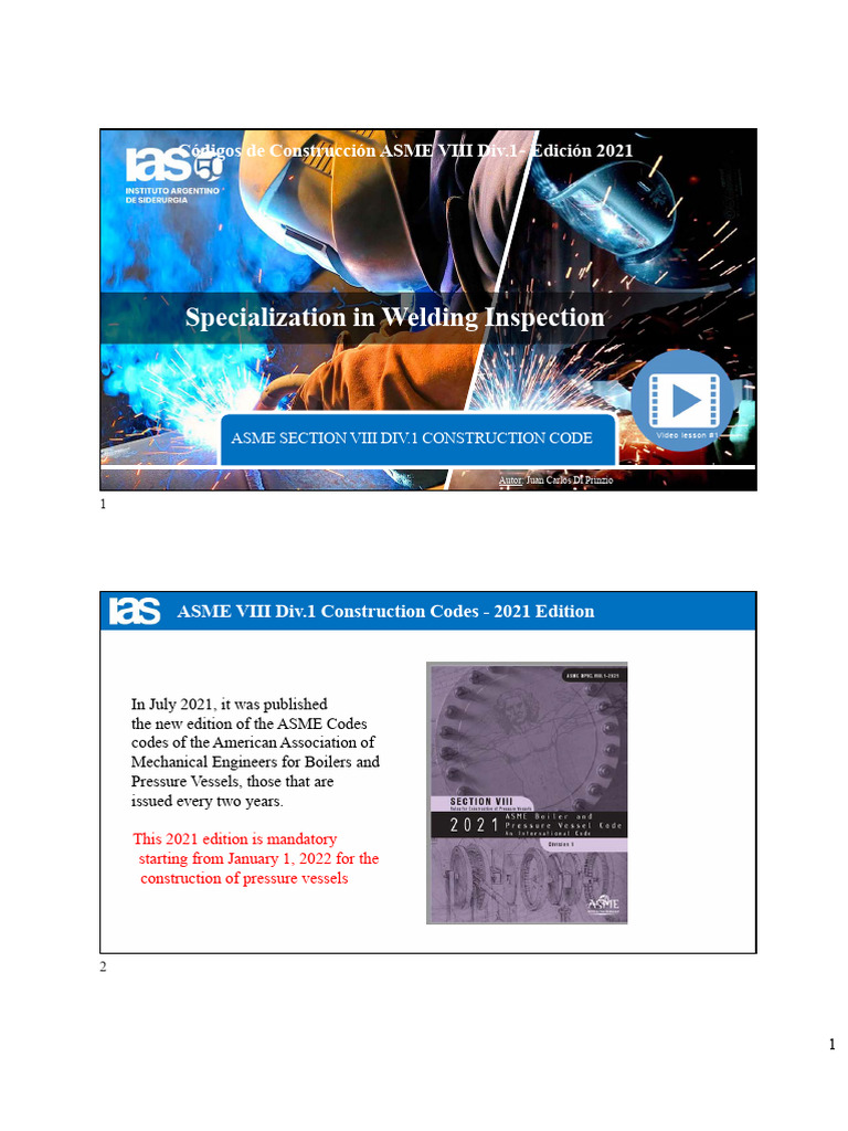 ASME VIII Div.1 Codes Overview 2021 | PDF | Mechanical Engineering