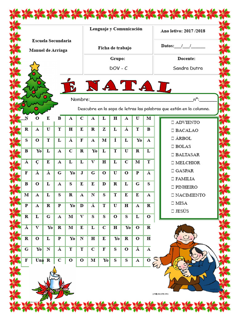 Sopa Letras Navidad | PDF | Navidad | Observancias de diciembre