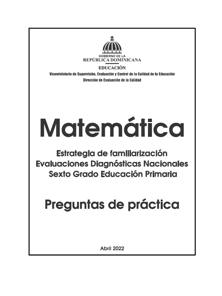Questions de Mathématiques pour 6ème Année | PDF