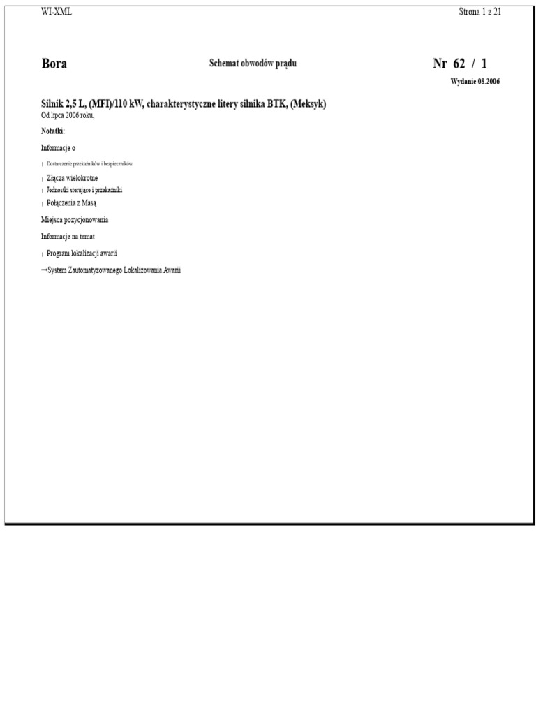 BORA DIAGRAM SILNIKA Jag PDF | PDF