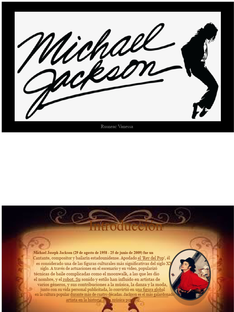Presentación 1 | PDF | Michael Jackson