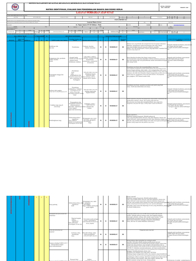 IPER - Layanan Perbaikan Atap Sunat | PDF