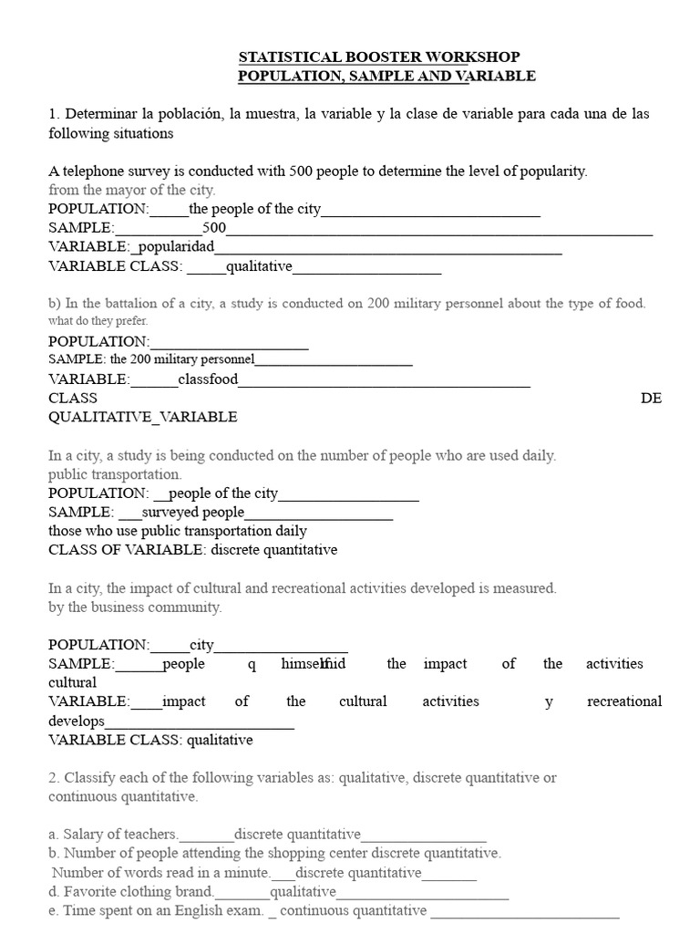 Statistical Analysis Workshop Guide | PDF