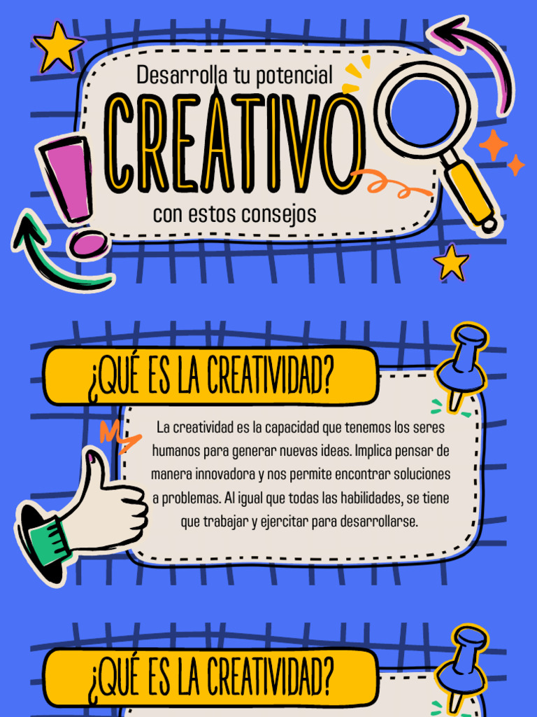 Presentación Creatividad Dibujos Doodle Azul | PDF | Creatividad ...