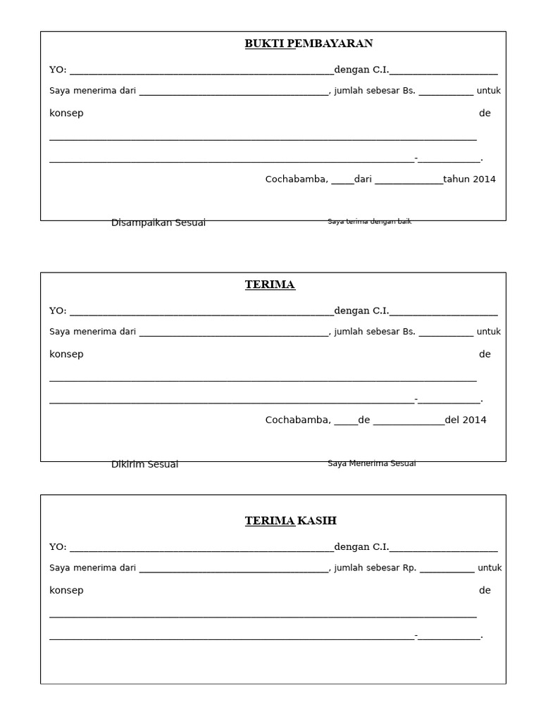 Model Struk | PDF