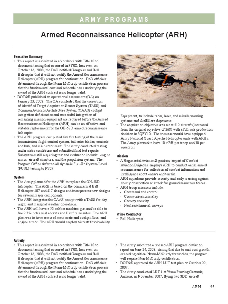 ARH Program | Download Free PDF | Helicopter | Helicopter Rotor