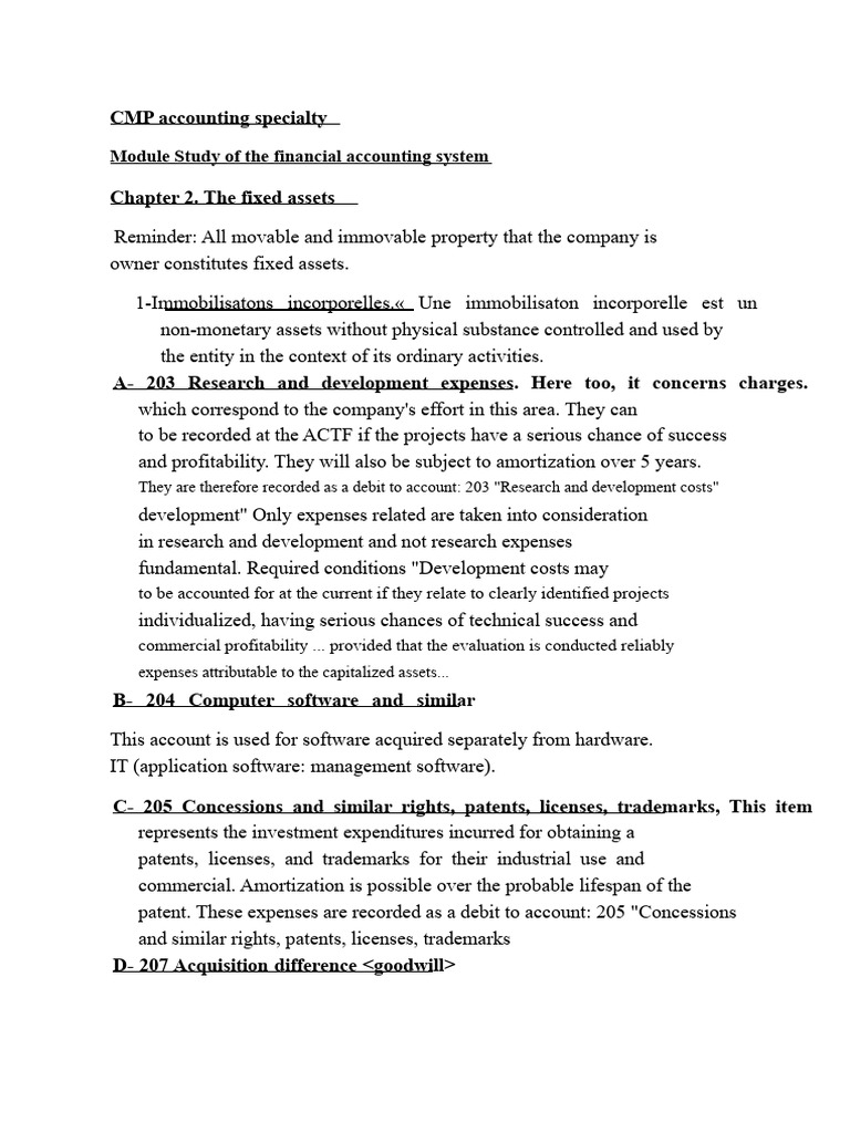 Chapter 2 The Fixed Assets | PDF | Expense | Debits And Credits