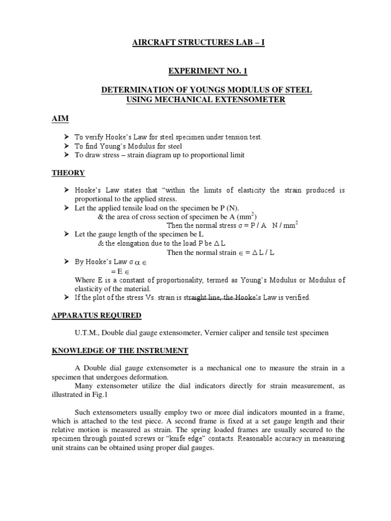 Young's Modulus & Beam Deflection | PDF | Buckling | Column