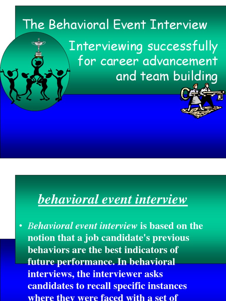 Behavioural Event Interview BEI | PDF | Job Interview | Interview