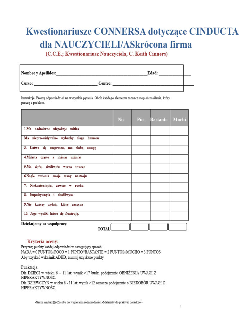 Test Connersa | PDF