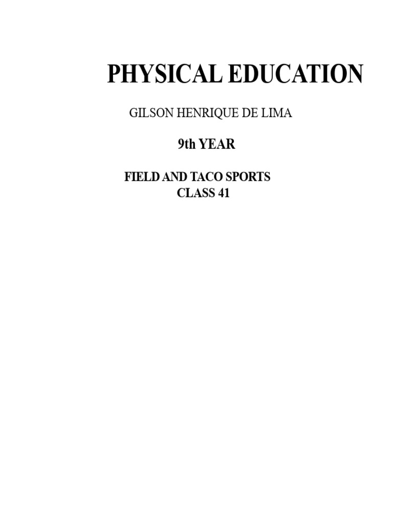 Ens - FundII - Physical - Education - 9th - Grade - Slides - Class41 ...