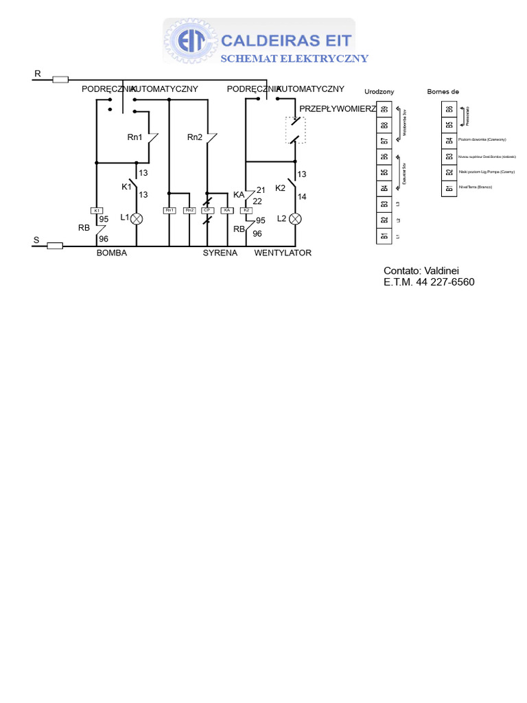 Schemat Elektryczny Kotła | PDF