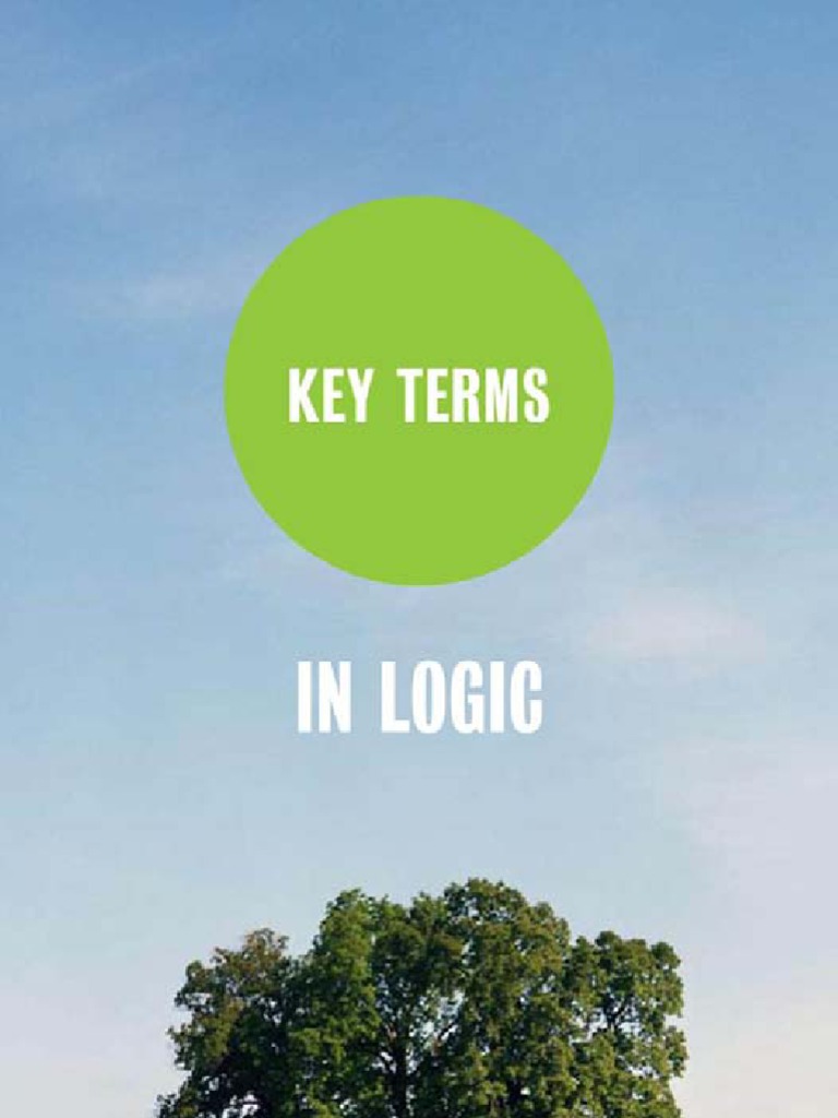 Key Terms in Logic | PDF | A Priori And A Posteriori | Logic