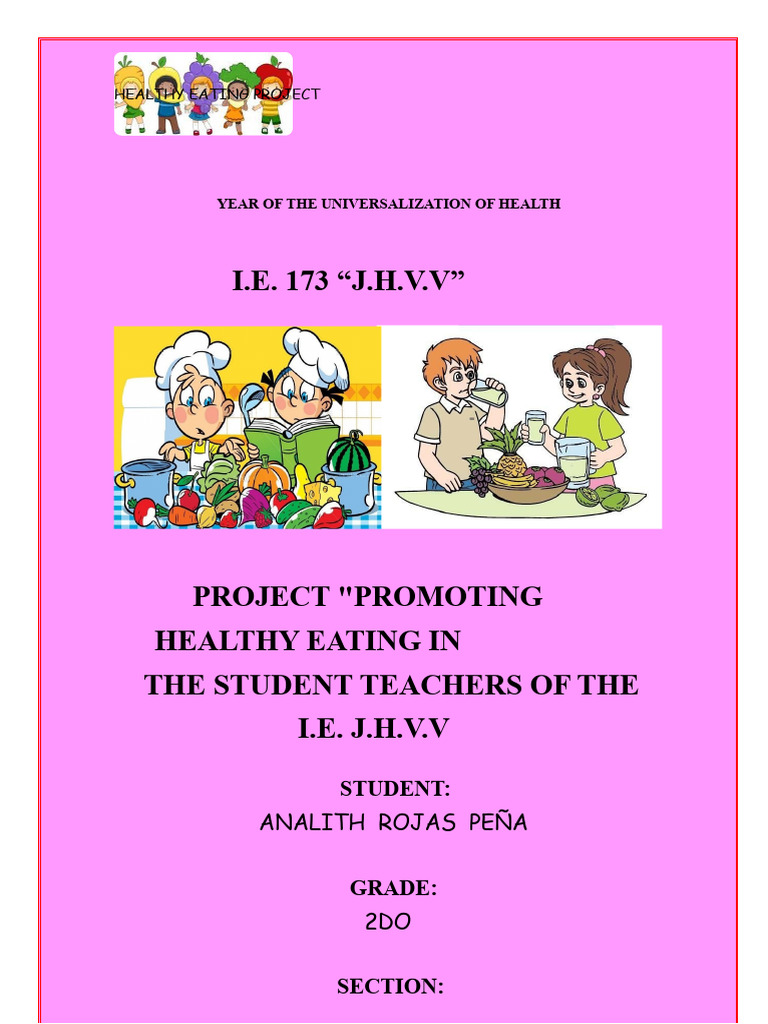 Healthy Eating Project | PDF | Nutrition | Diet & Nutrition