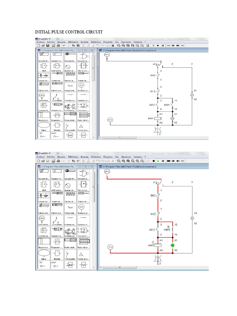Control Circuit by Initial and Permanent Impulse | PDF