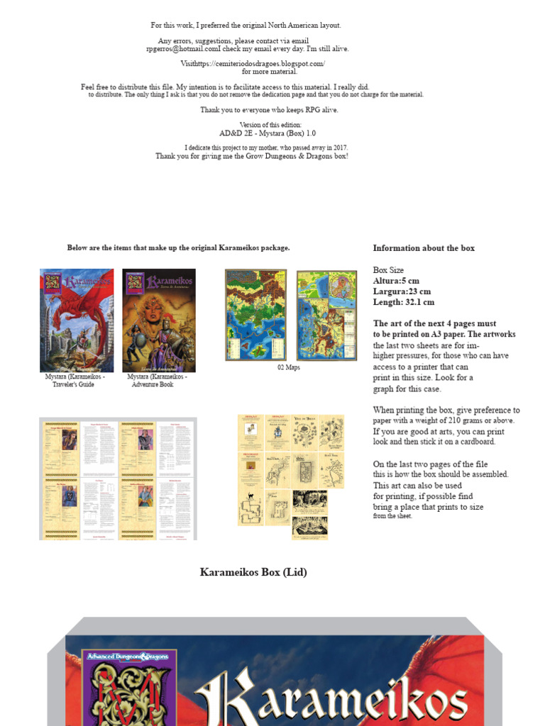 Karameikos Box Set Guide for AD&D | PDF | D20 System | Fantasy Role ...