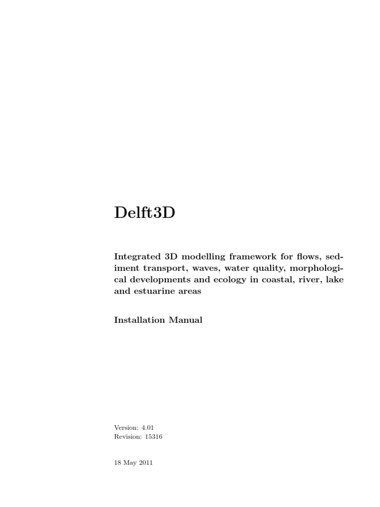 Delft3D Installation Manual | PDF | Installation (Computer Programs) | Linux